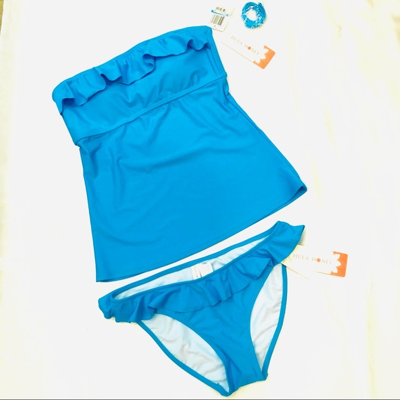 Hula Honey | Swim | Turquoise Hula Honey Tankini 2pc Swim Set Nwt ...